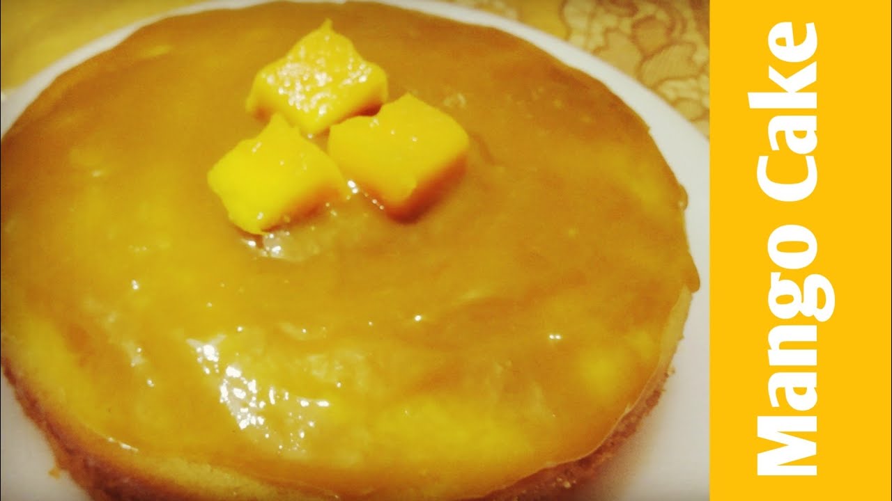 Mango Cake No Oven! Easy Mango Glaze Cake Recipe|Cooking Time bd - YouTube
