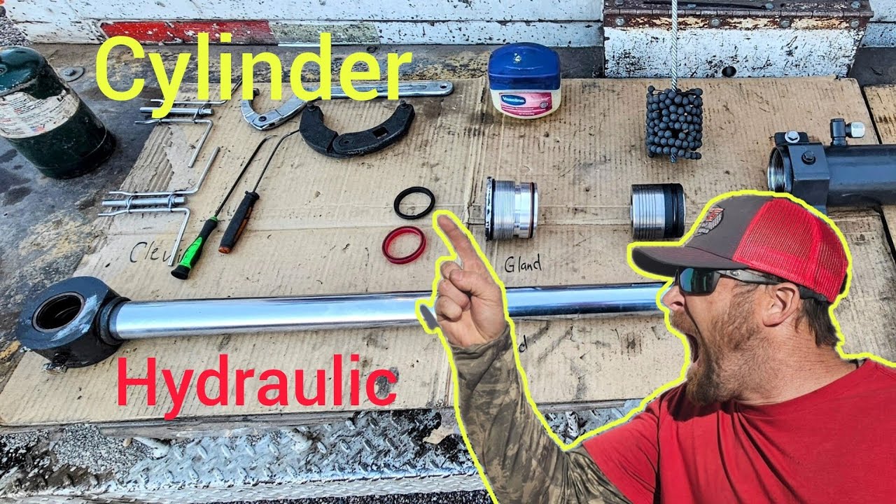 Equipment mechanic leaking hydraulic cylinder reseal! Tips and Tools ...