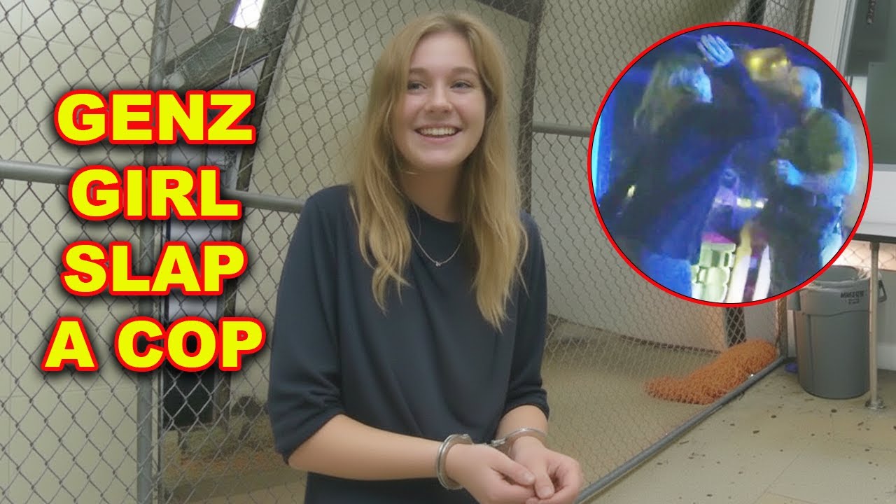 Gen Z Girl Arrested for DUI Slaps a Cop and Gets Tackled to the Ground ...