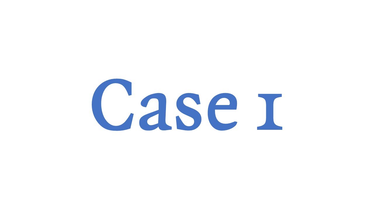 Case 1 - YouTube
