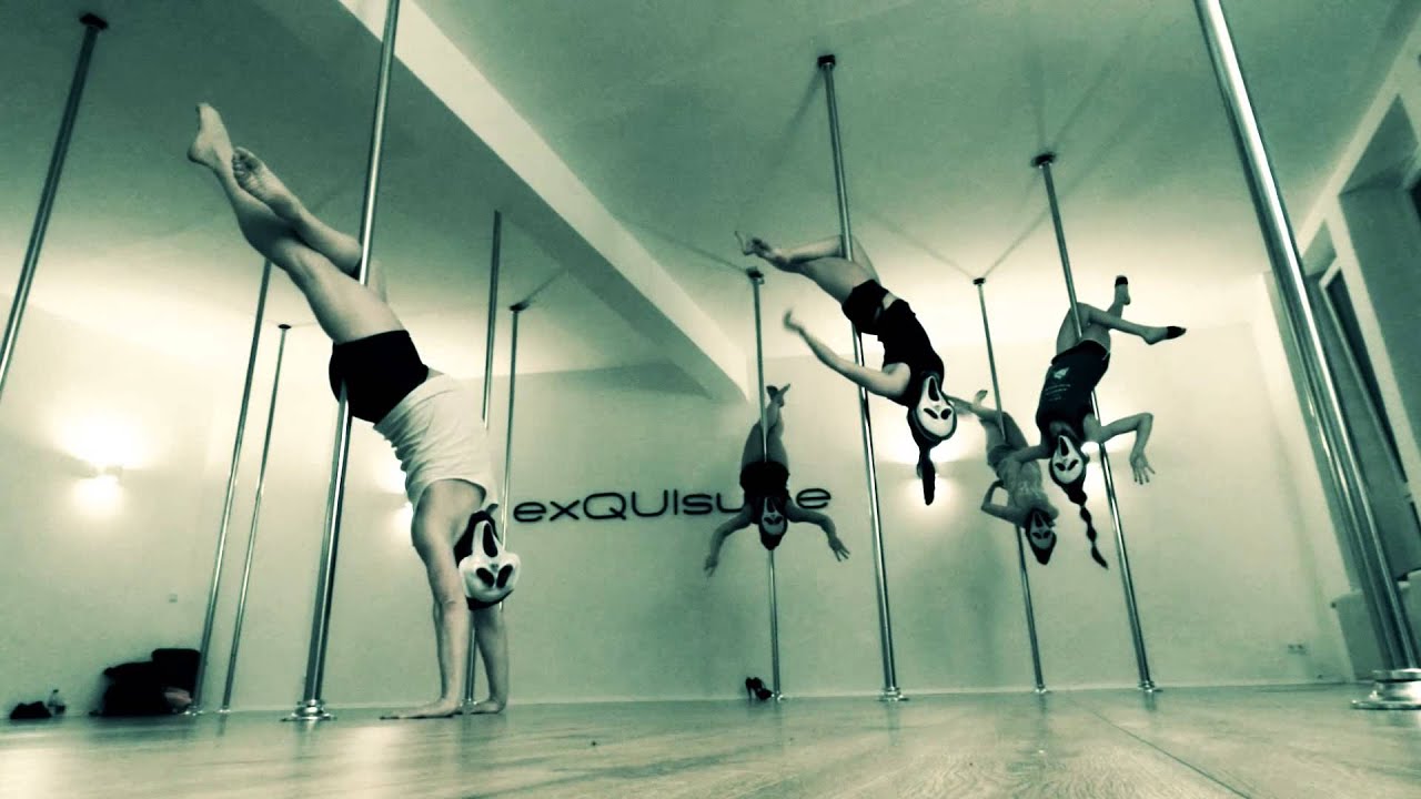 creepy Halloween Pole Dance Studio - American Horror Story Intro - YouTube