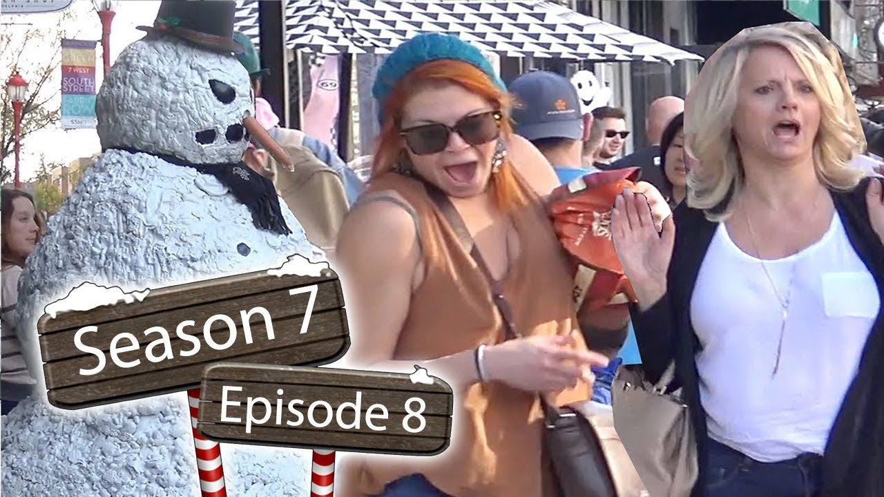 Scary Snowman Pranks Invade Philly PA - YouTube