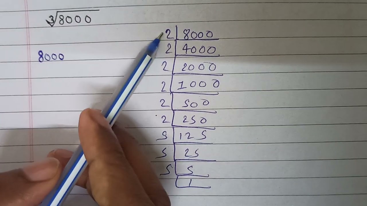 Find Cube Root Of 8000 By Prime Factorisation Method In Hindi YouTube Find Cube Root Of 8000 By Prime Factorisation Method In Hindi YouTube