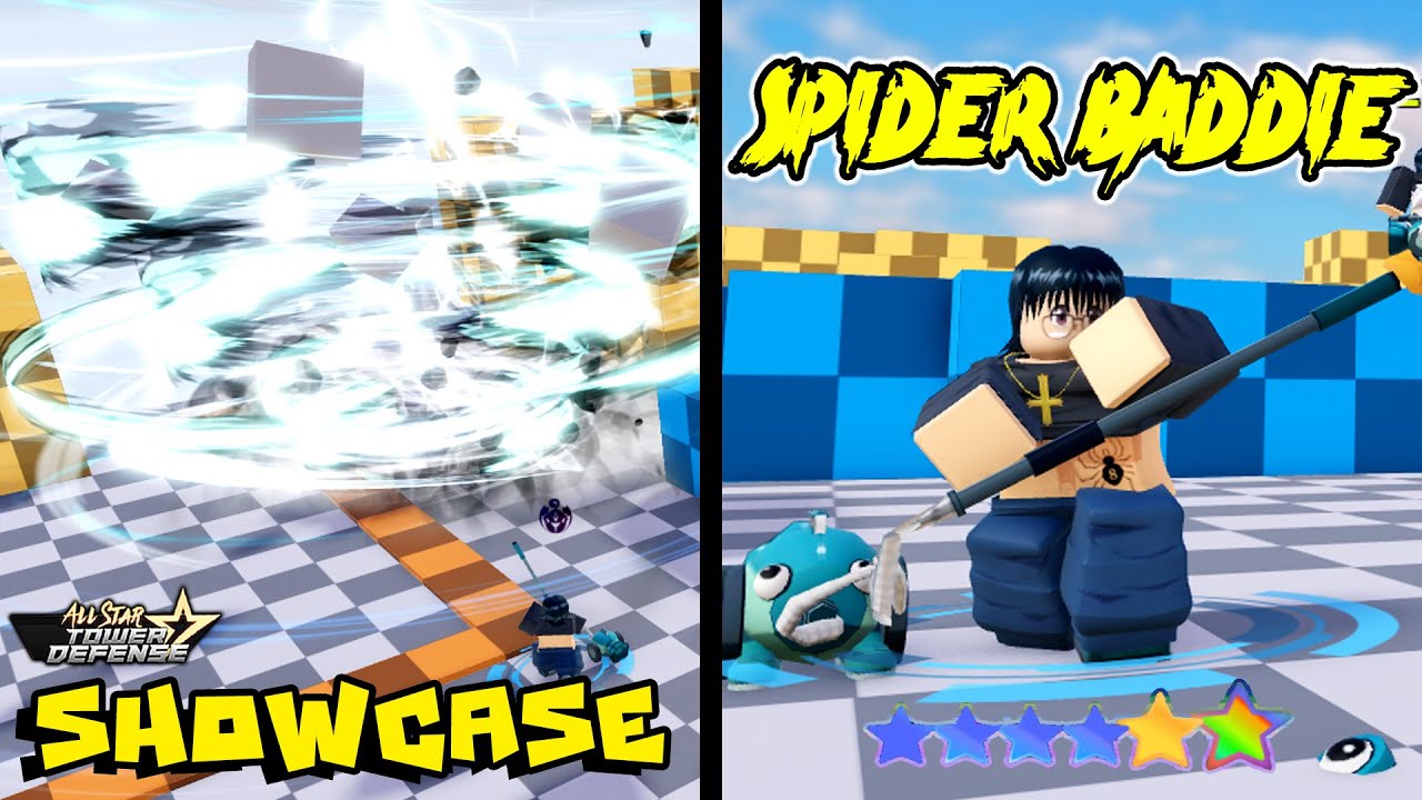 LVL 175 SPIDER BADDIE 6⭐UNIT SHOWCASE - ALL STAR TOWER DEFENSE - YouTube