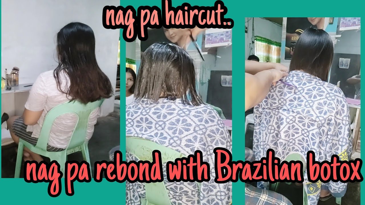 hair rebonding tutorial/hair rebonding with Brazilian botox at nag pa ...