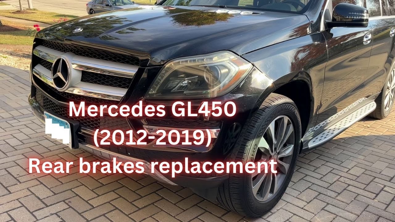 Mercedes GL450 2016 rear brakes replacement - YouTube