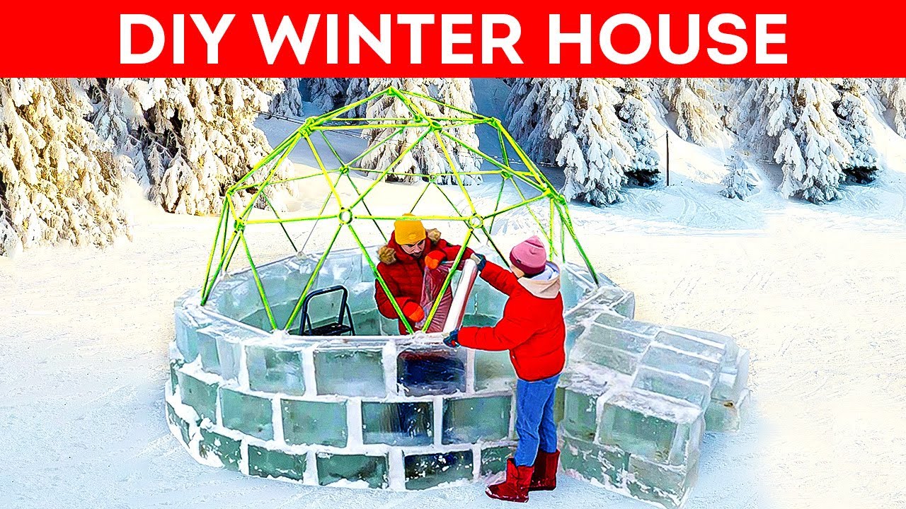 HOW TO BUILD A WINTER AND SUMMER HOUSE - YouTube
