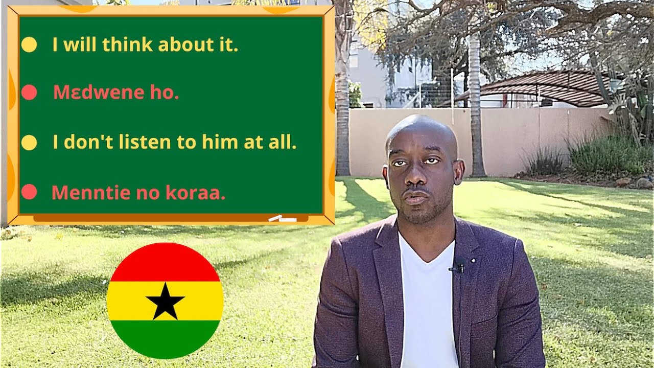 How to say I WILL THINK ABOUT IT in TWI| Learn TWI| Speak TWI - YouTube