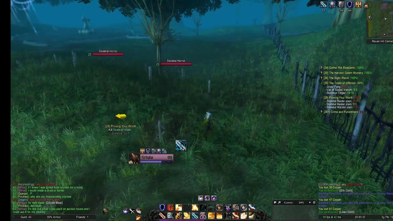 Turtle WoW - Prot Paladin Leveling - 23+ dungeon/quests - YouTube