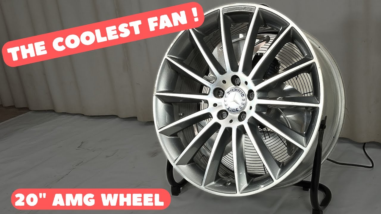 How to build the coolest fan from a car wheel - quick project - YouTube