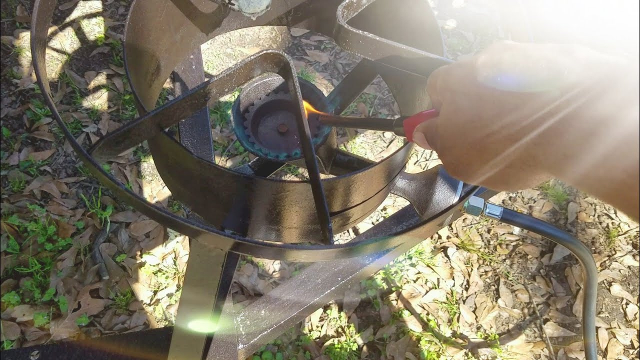 Fish Fryer on BBQ Trailer | Hooking up Propane Burner - YouTube