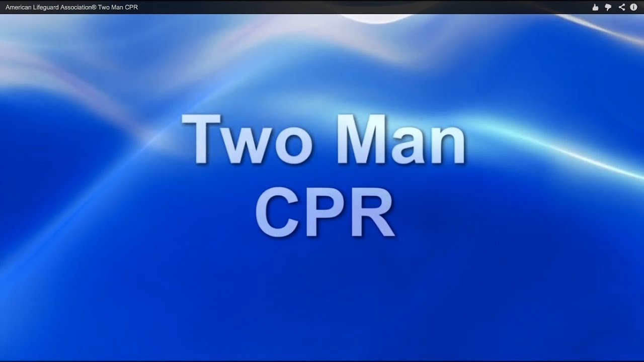 Two Man CPR Training by American Lifeguard Association® - YouTube