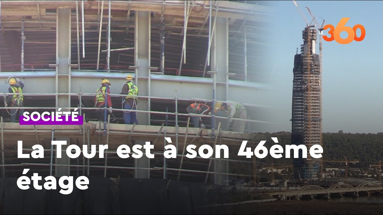 La construction de la tour Mohammed VI de Rabat, la plus haute d ...