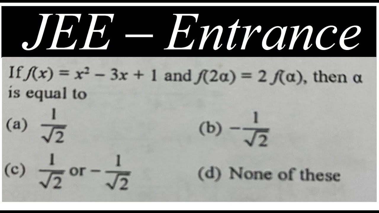 Indian Math | JEE entrance exam - YouTube