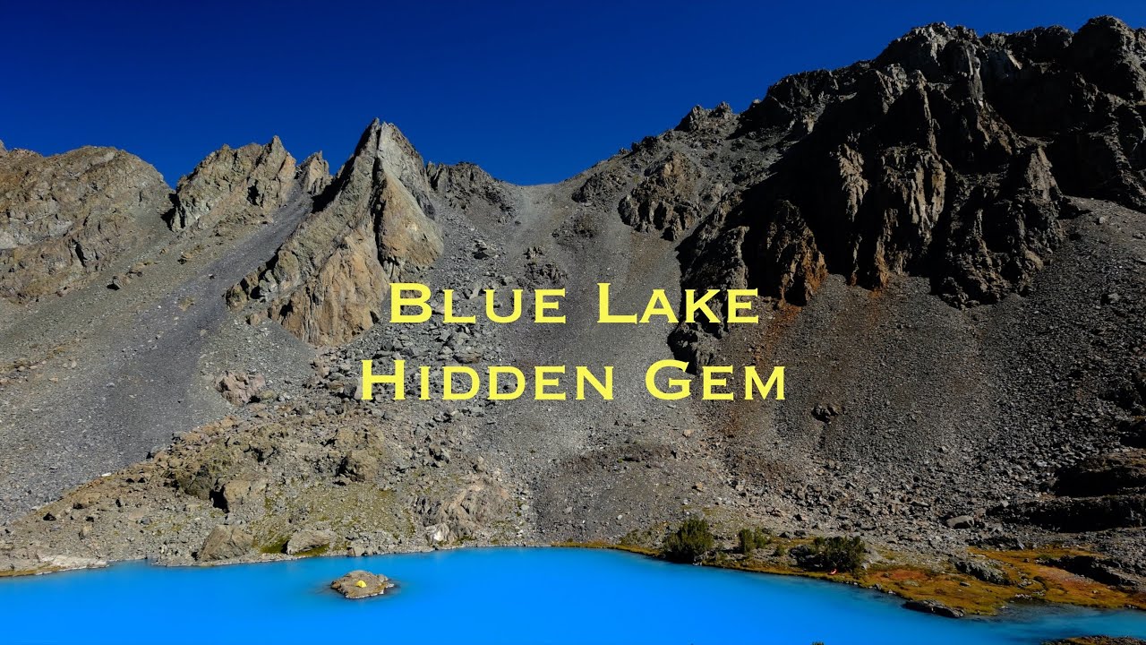 Blue Lake - a spectacular and unique blue lake, nestled in the high ...