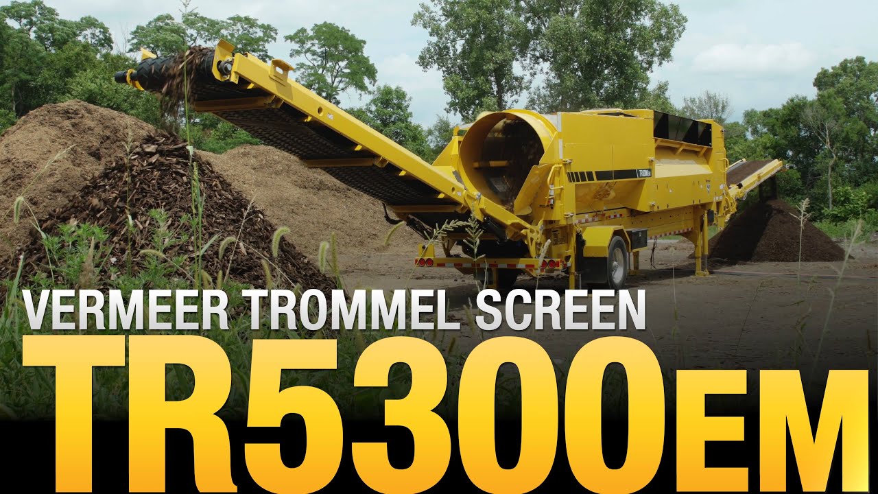 Introducing the Vermeer TR5300EM trommel screen - YouTube