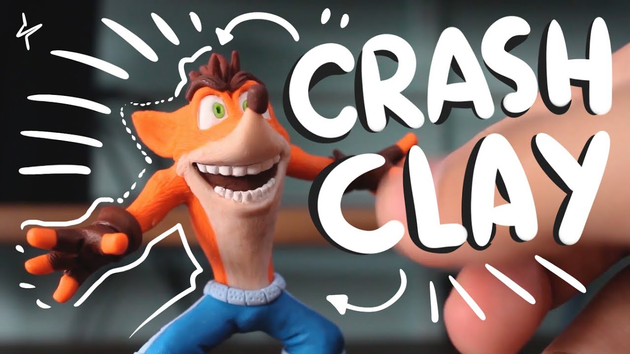 Crash Bandicoot FIGURE made with CLAY!!! - YouTube