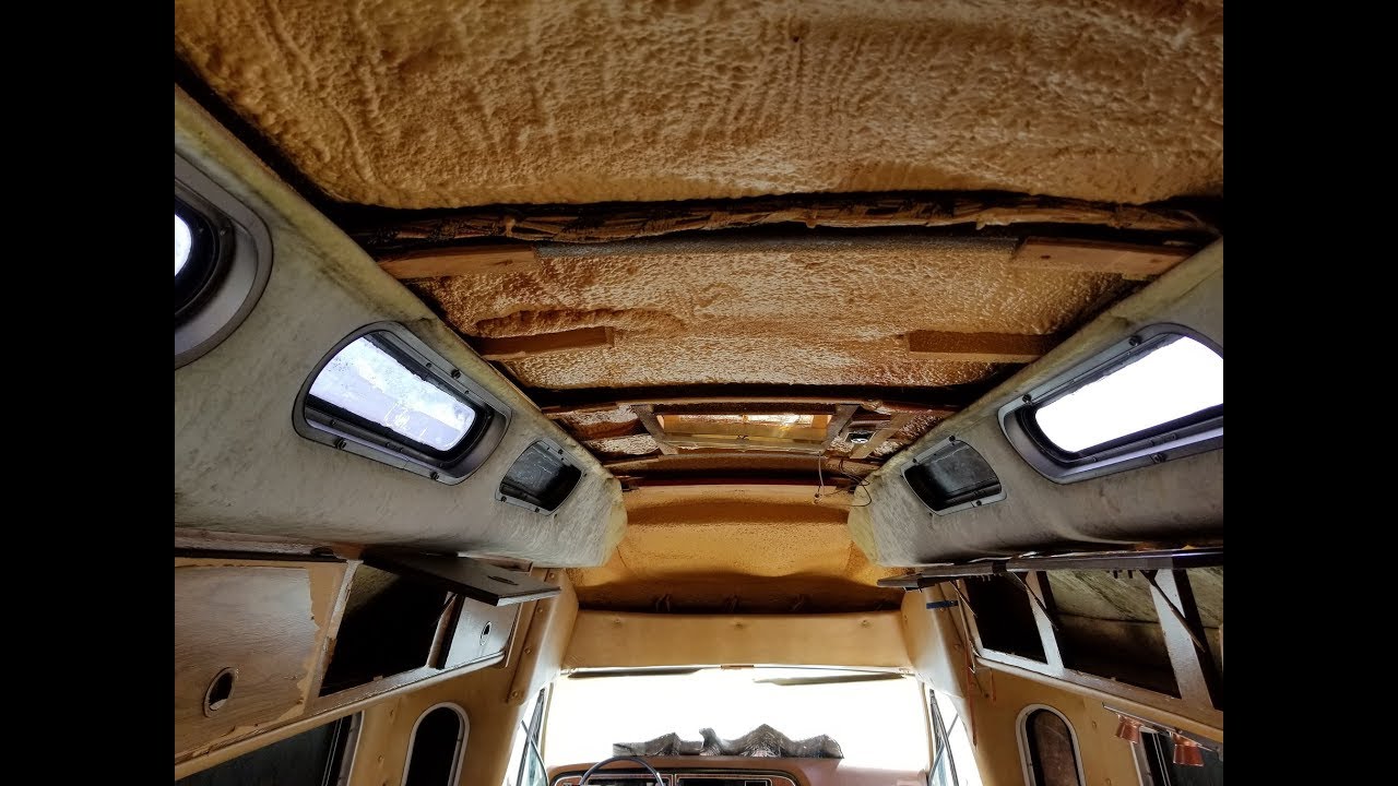 1982 Ford E350 Brougham RV Restoration Day 2 - YouTube