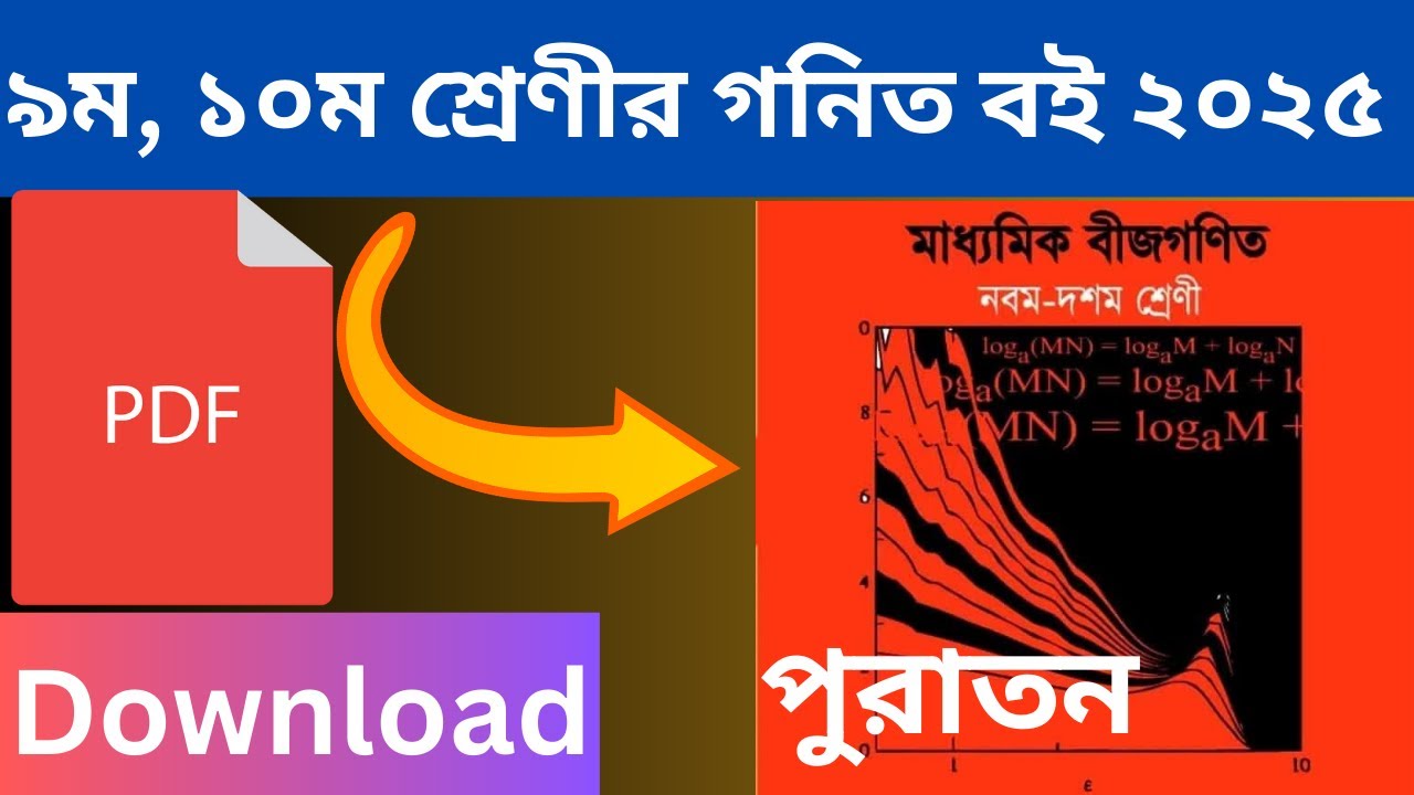 Class 9 Math Book । Class 10 New Math Book 2025 । ৯ম ১০ম শ্রেণীর গনিত ...