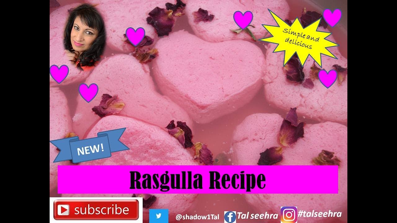 How to make Rasgulla | Pink Rasgulla | Heart Shaped Rasgulla | Rasgola ...