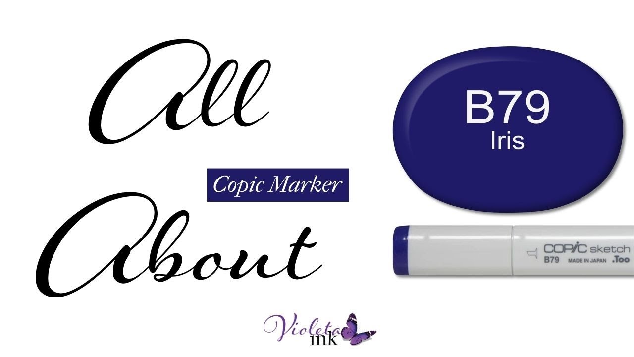 All About Copic Marker B79 | Violeta-Ink.com - YouTube