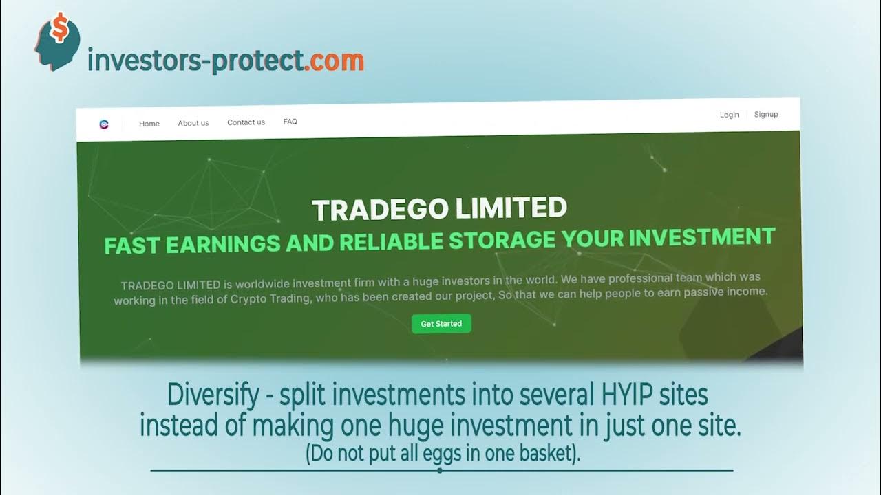 tradego.store - Lets see if it pays & basic HYIP rules - YouTube