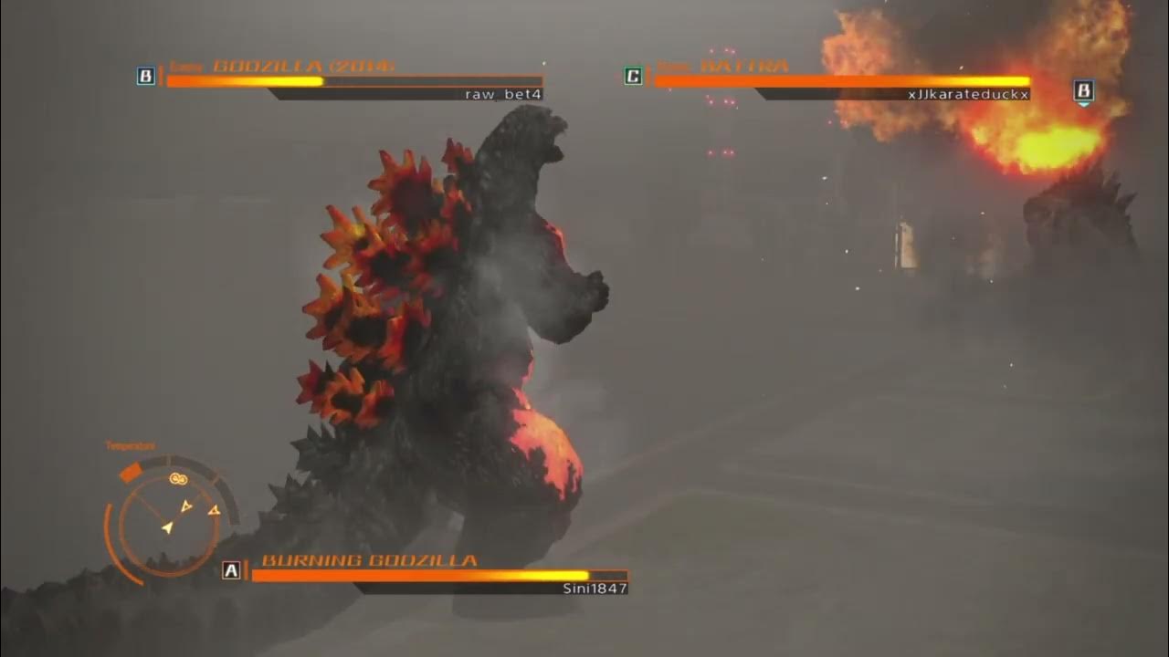 GODZILLA PS4 : Burning Godzilla vs Godzilla 2014 vs Battra - YouTube