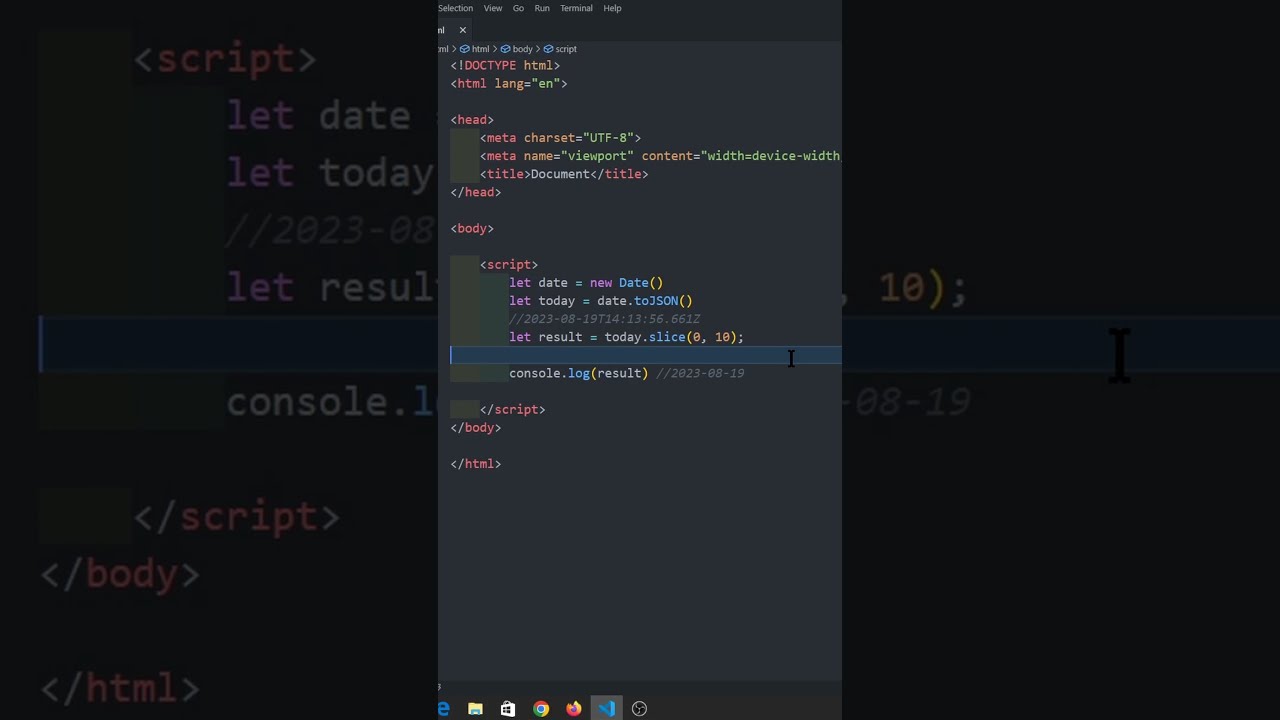 JavaScript Get Current Date With ToJSON Method YouTube JavaScript Get Current Date With ToJSON Method YouTube