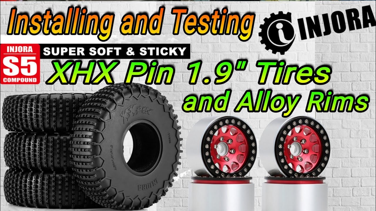 Injora S5 1.9” XHX pin tires Installation and Testing #injora # ...