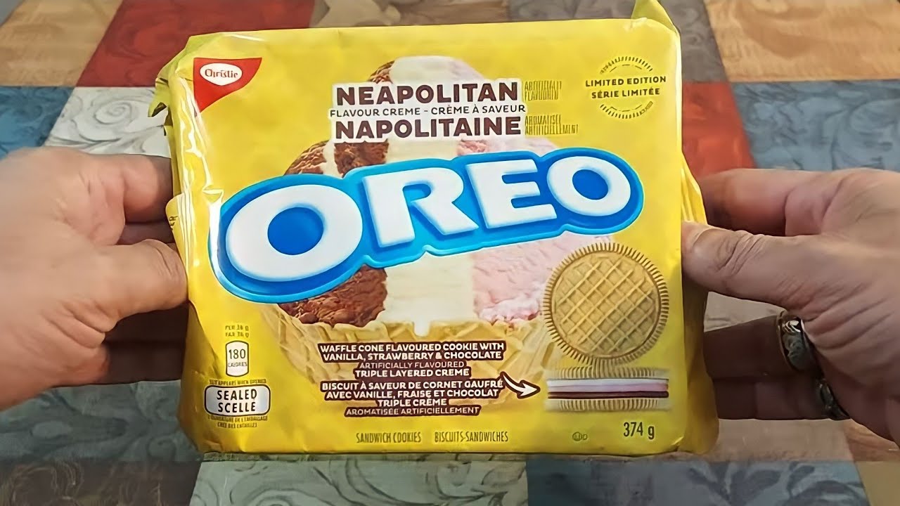 OREO Neapolitan Unwrapping ASMR - YouTube