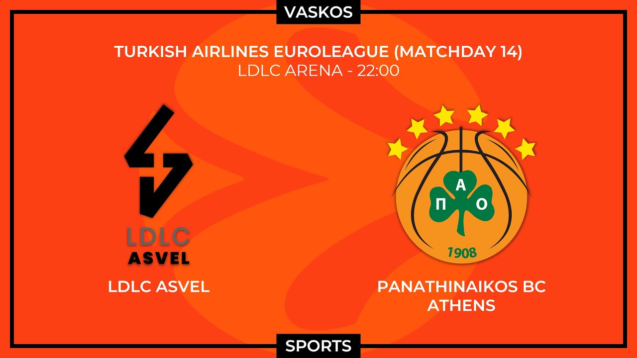🔴 LIVE | ΒΙΛΕΡΜΠΑΝ - ΠΑΝΑΘΗΝΑΪΚΟΣ AKTOR | EUROLEAGUE | ASVEL ...