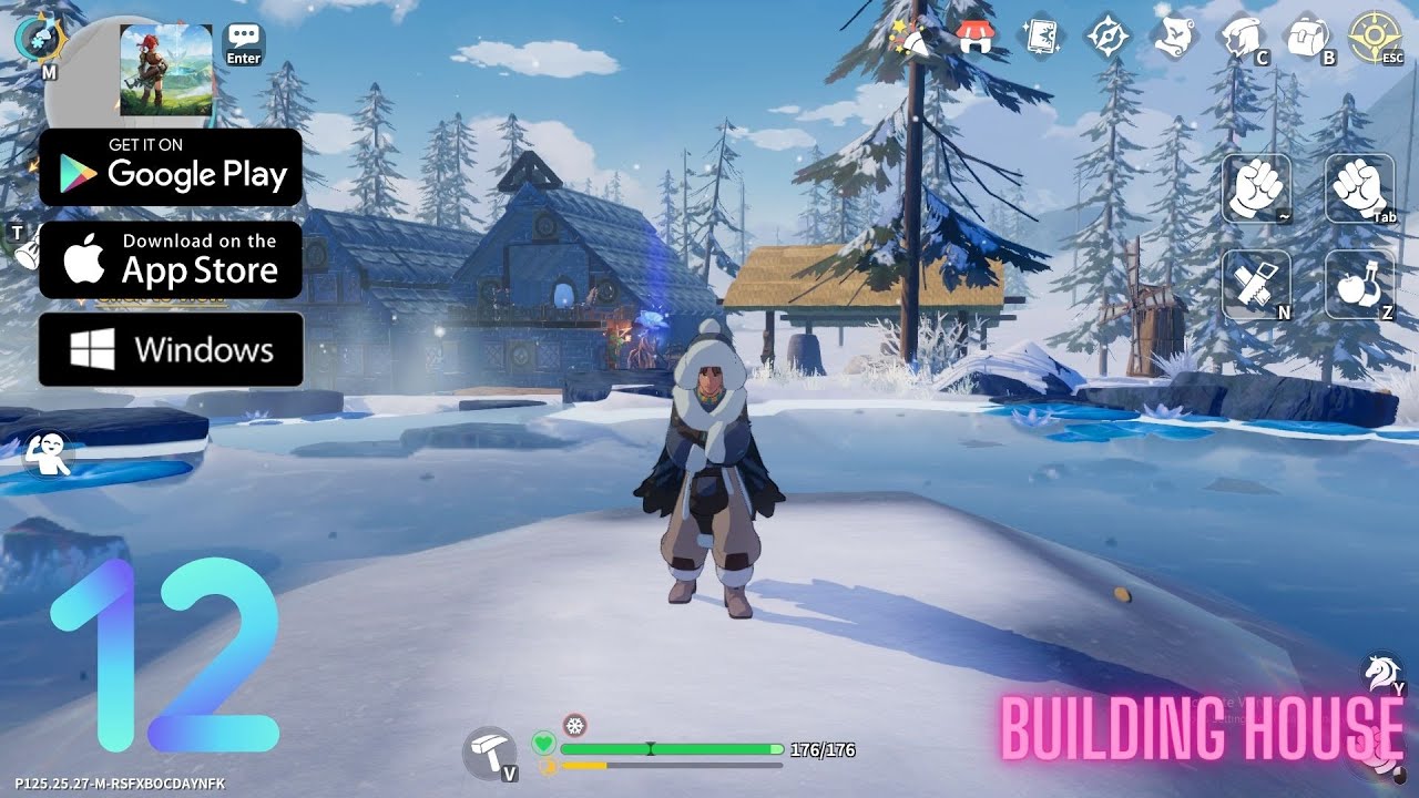 Dawnlands Gameplay Building House in Snow Area #12th - YouTube