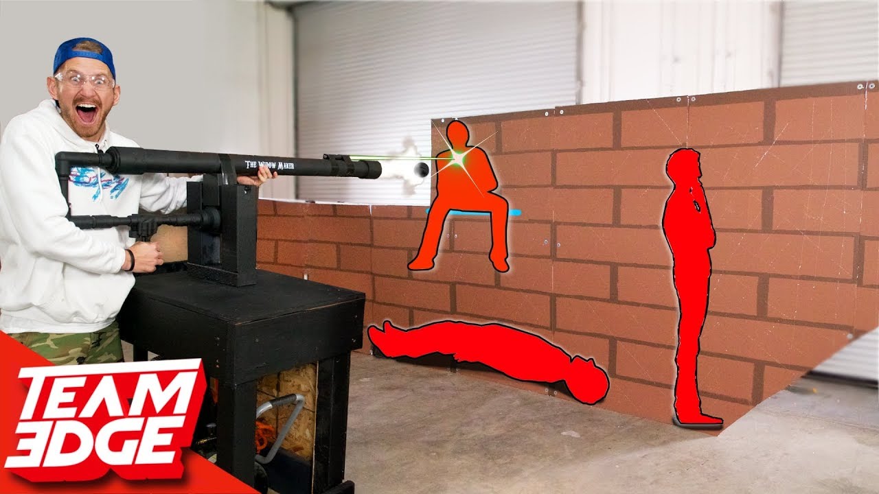 Shoot the Person Behind the Wall! | Cannon Edition!! - YouTube