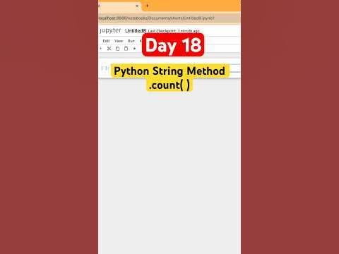 Python String Function .count()#python #coding #programming - YouTube