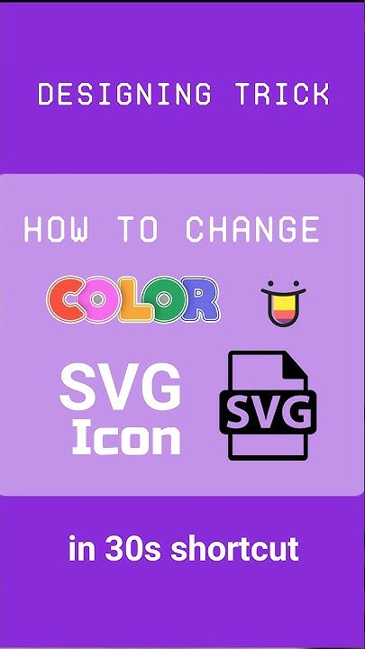 change svg icon color | designing trick - YouTube