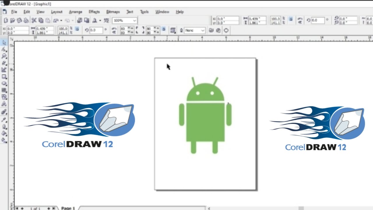 How To Create Android Logo In Corel Draw | Corel Draw 12 - YouTube