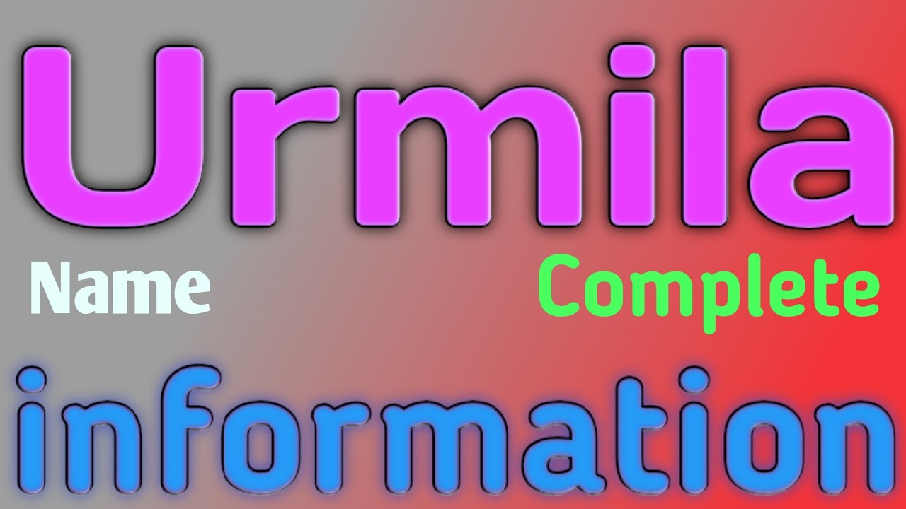 Urmila Name