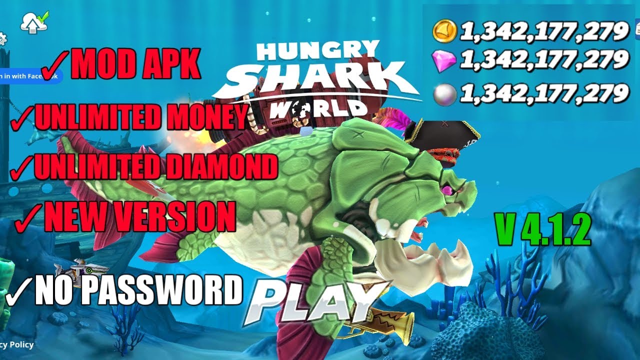 HUNGRY SHARK WORLD MOD | NEW UPDATE - YouTube