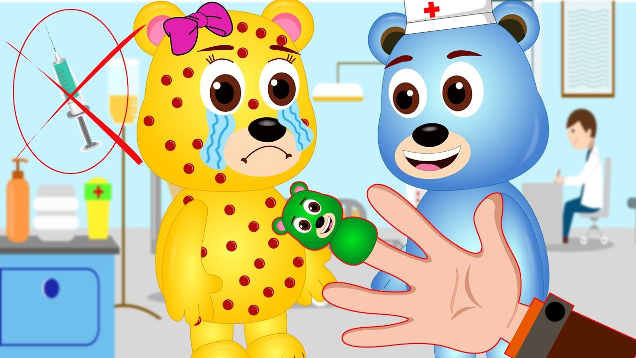 Mega Gummy Bear crying crab attack funny Finger Family Jumping on the ...