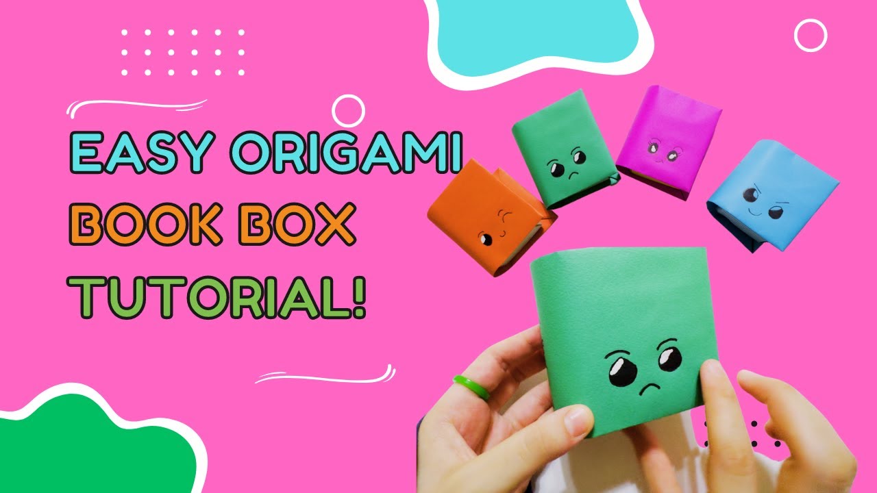 How to Make an Origami Box Shaped Like a Book / Create a Book-Shaped ...