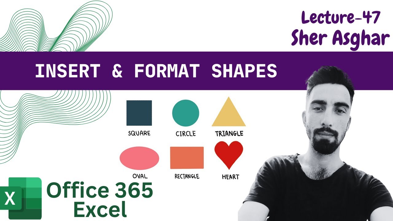 How to Use Shapes & Shape Format Tab in Excel | Lecture 47 - YouTube