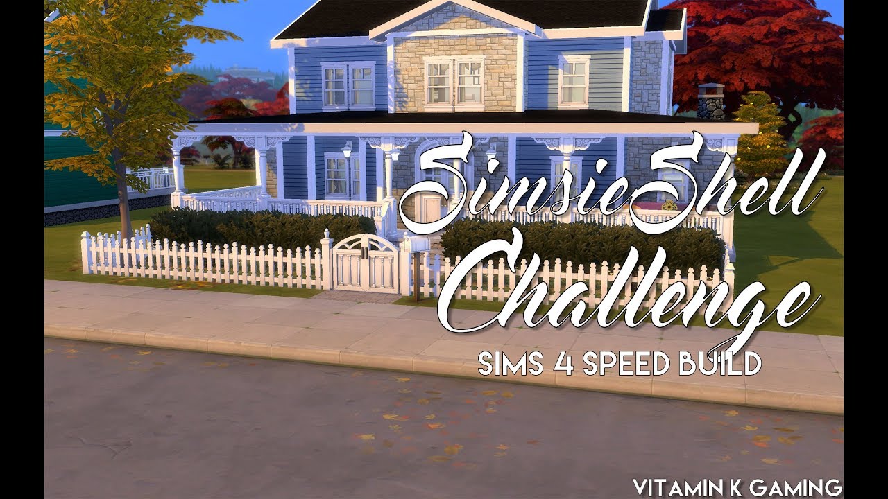 The Sims 4: Speed Build // Simsie's Shell Build Challenge - YouTube