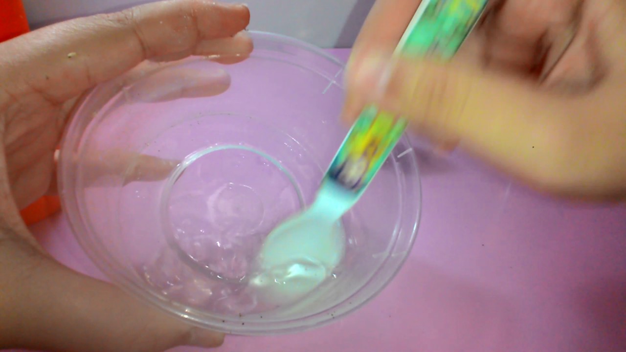 Cách làm Slime chỉ với 3 nguyên liệu-Slime trong suốt - YouTube