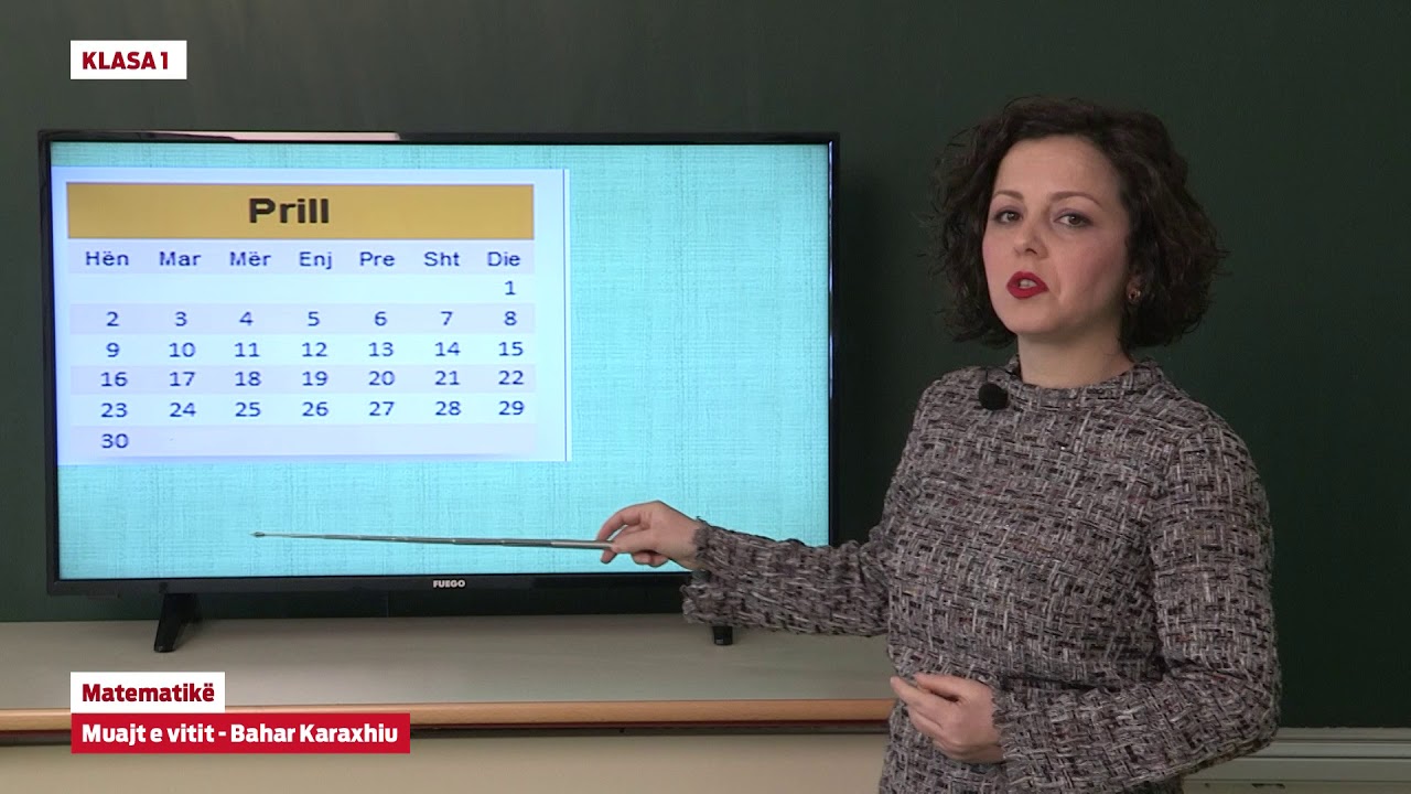 1603 - Matematikë - Muajt e vitit - YouTube
