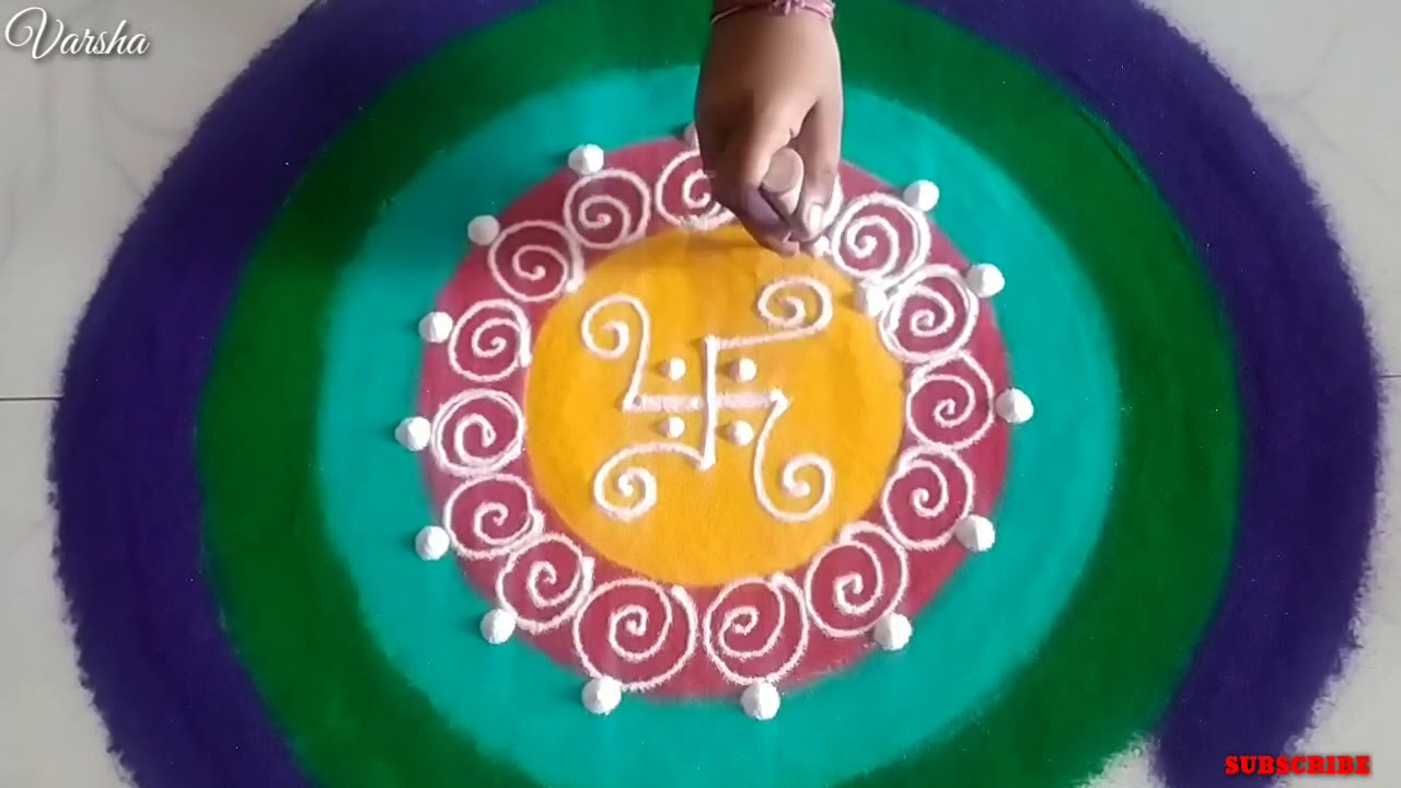 Festival rangoli design | big bhartiya sanskar rangoli design ...