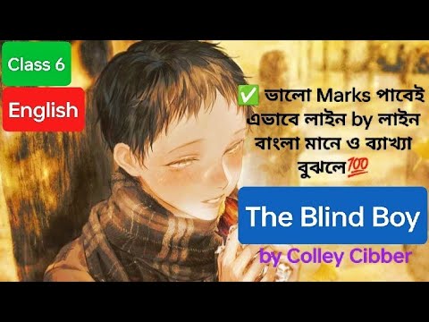 The Blind Boy by Colley Cibber •Class 6 English Lesson 11 Line by Line ...