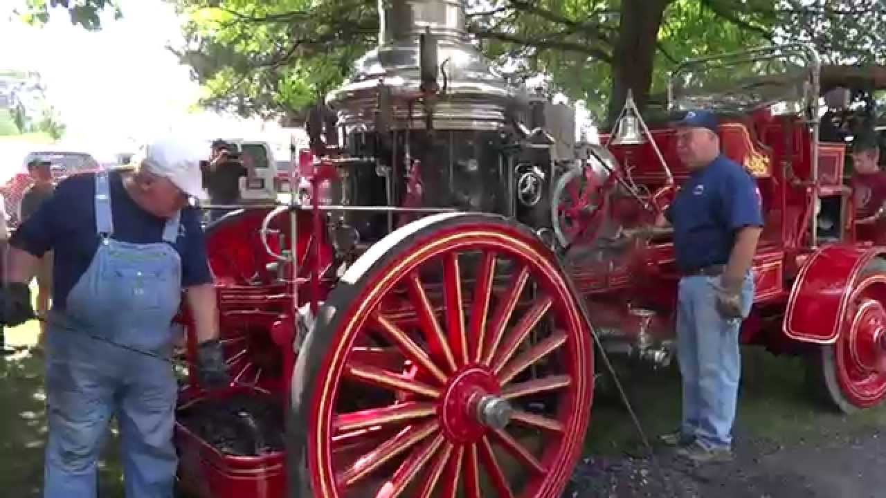 Steam Fire Pumper at Kinzers 2014 - YouTube