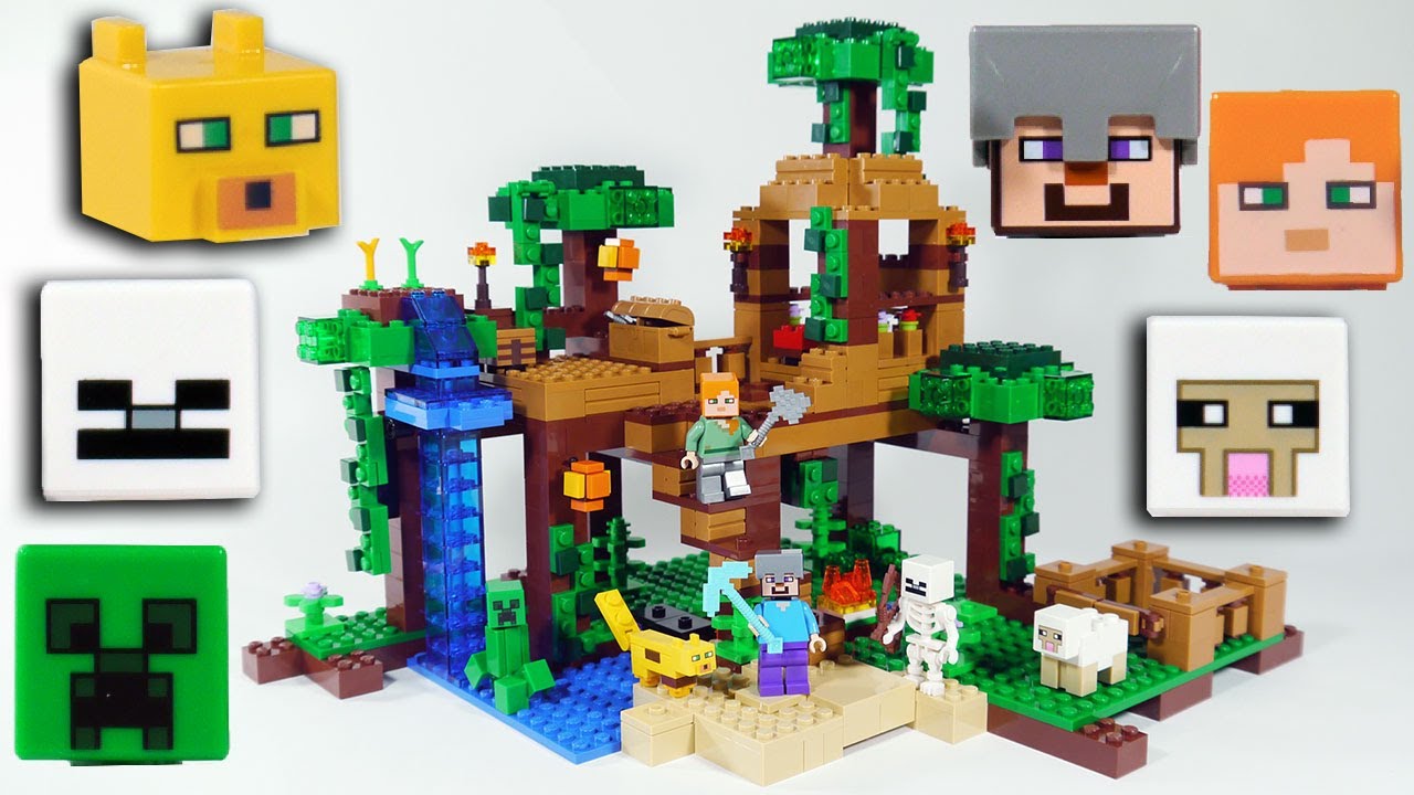 LEGO Minecraft The Jungle Tree House | Set Review & Speed Build - YouTube