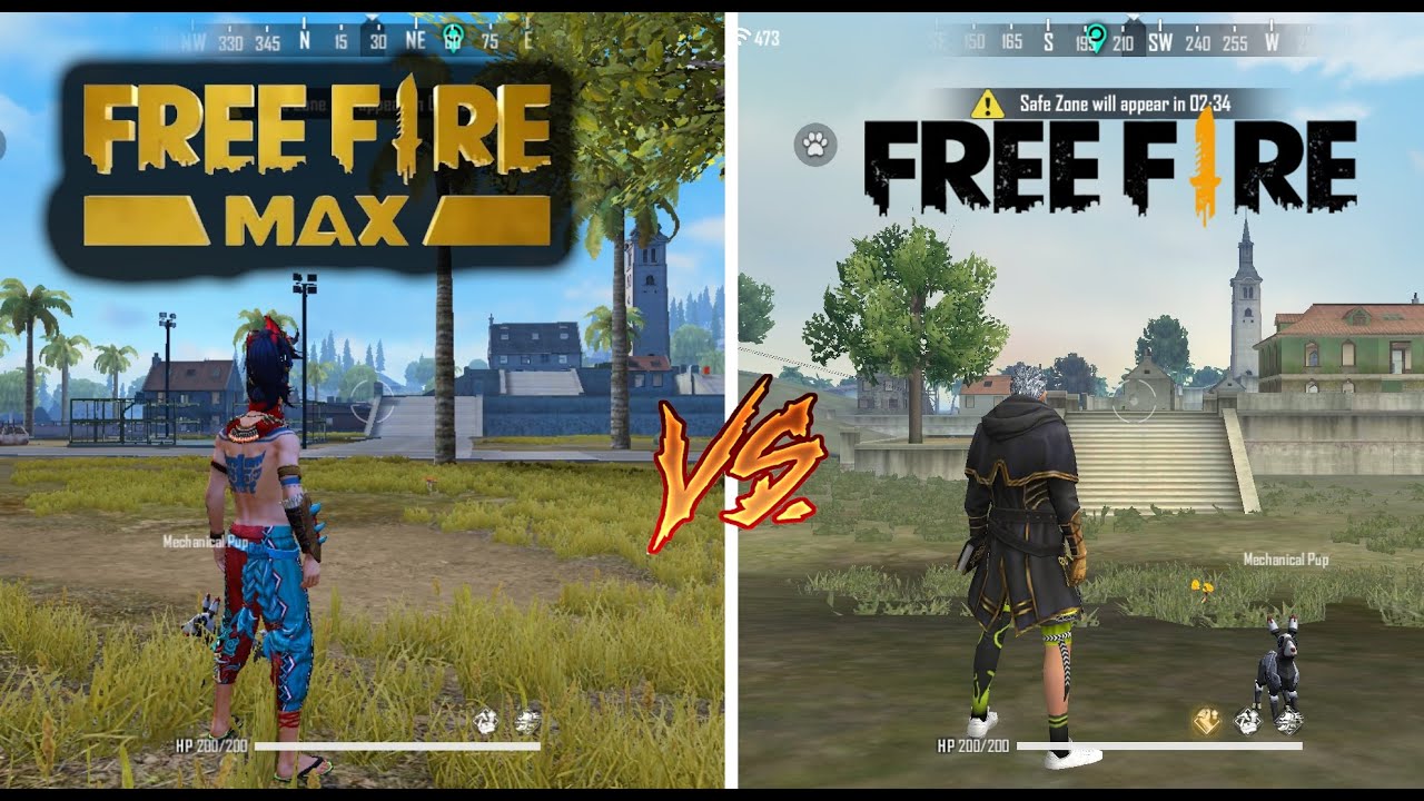 Free fire max vs free fire | Free fire max gameplay | free fire max ...