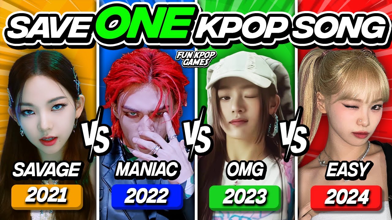 2021 vs 2022 vs 2023 vs 2024 SAVE ONLY ONE KPOP SONG #1 - FUN KPOP ...